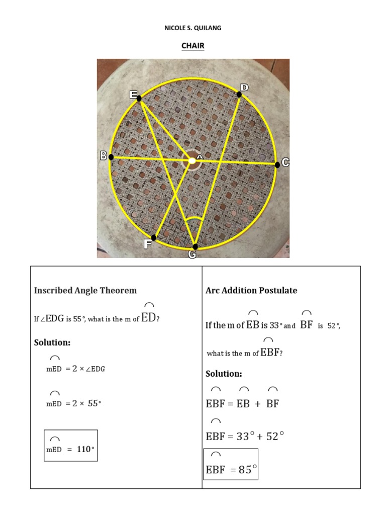 Inscribed Angle Theorem | PDF