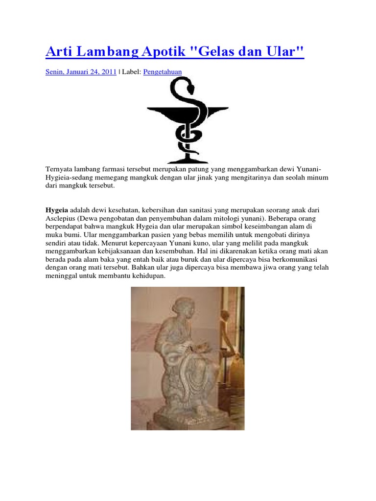 Arti Lambang Apotik | PDF | Agama & Spiritualitas