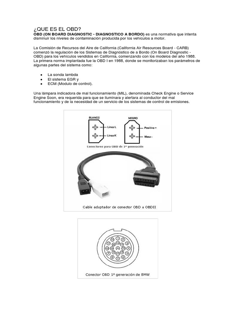 Obd1 Obd2 Canbus | PDF | Vehículos | Tecnología de vehículos