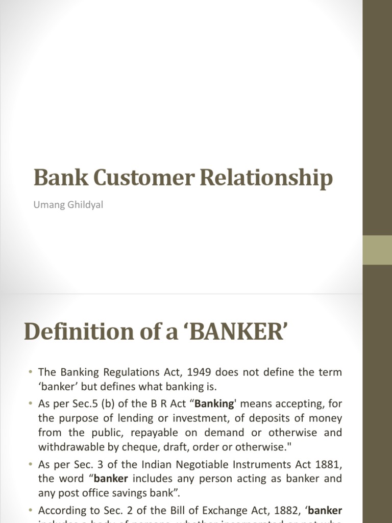 Banking Relationships Explained | PDF | Lease | Deposit Account