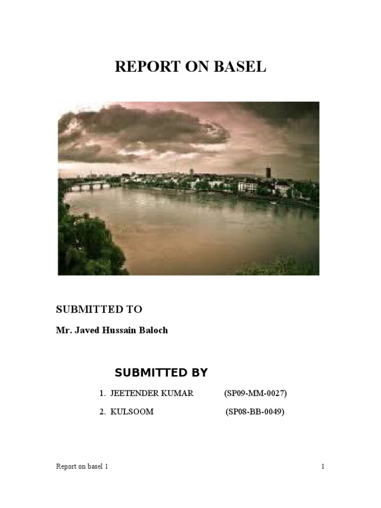 Report On Basel: Submitted To | PDF | Basel | Capital Requirement