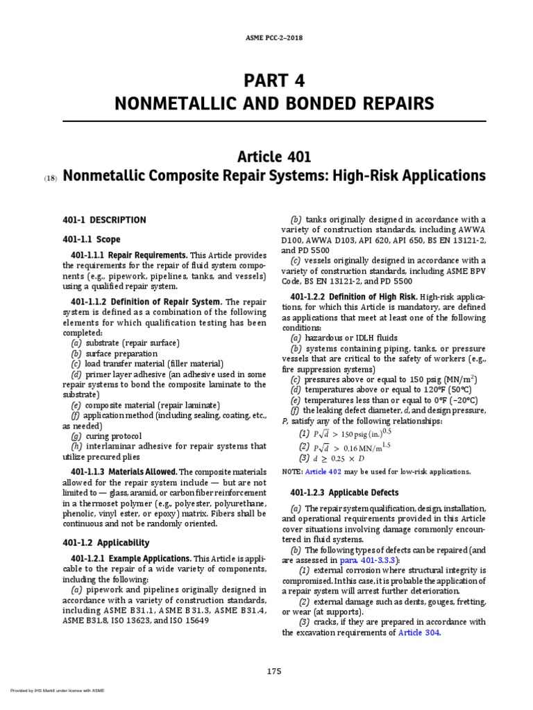 ASME PCC 2 2018-Seccio IV.pdf | Composite Material | Strength Of Materials