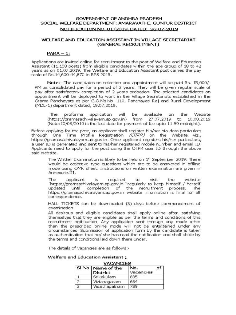 Welfare and Education Assistant PDF | PDF | Hearing Loss