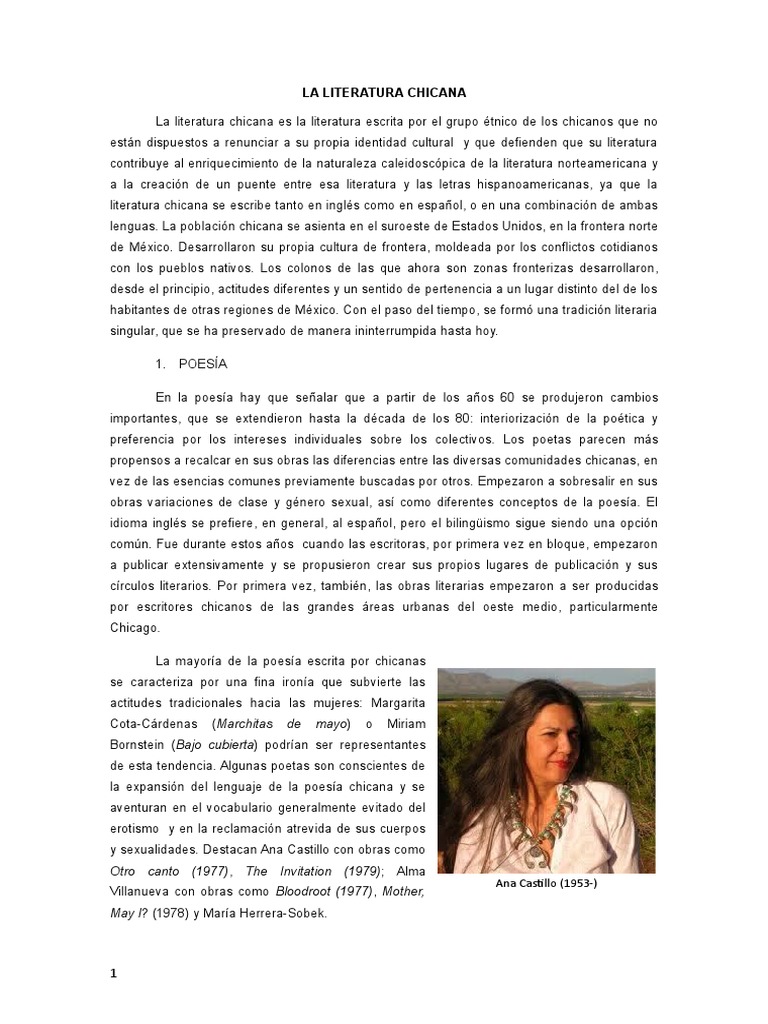 La Literatura Chicana | PDF
