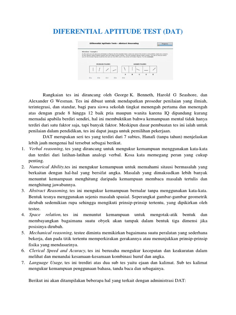 Tes DAT | PDF