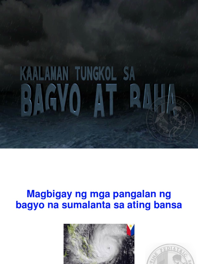 MGA DAPAT MALAMAN SA BAGYO AT BAHA v4 PDF | PDF