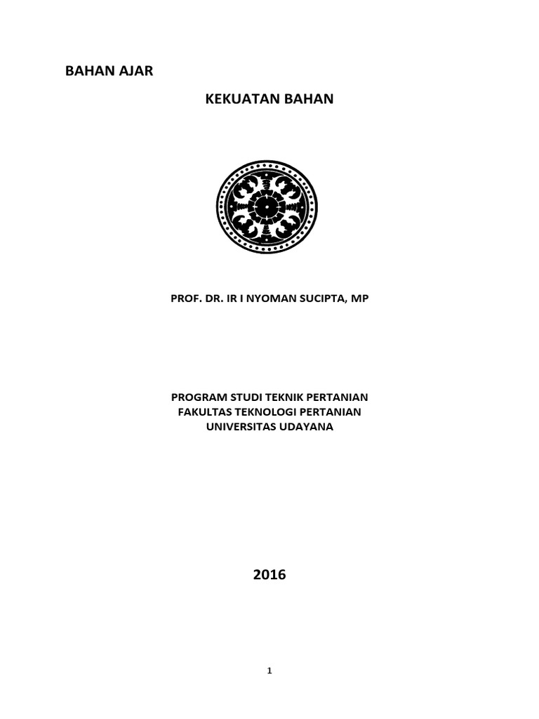 Rumus Radius Girasi dalam Kekuatan Bahan | PDF | Metode & Bahan Ajar ...