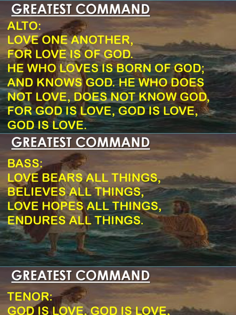 Greatest Command | PDF