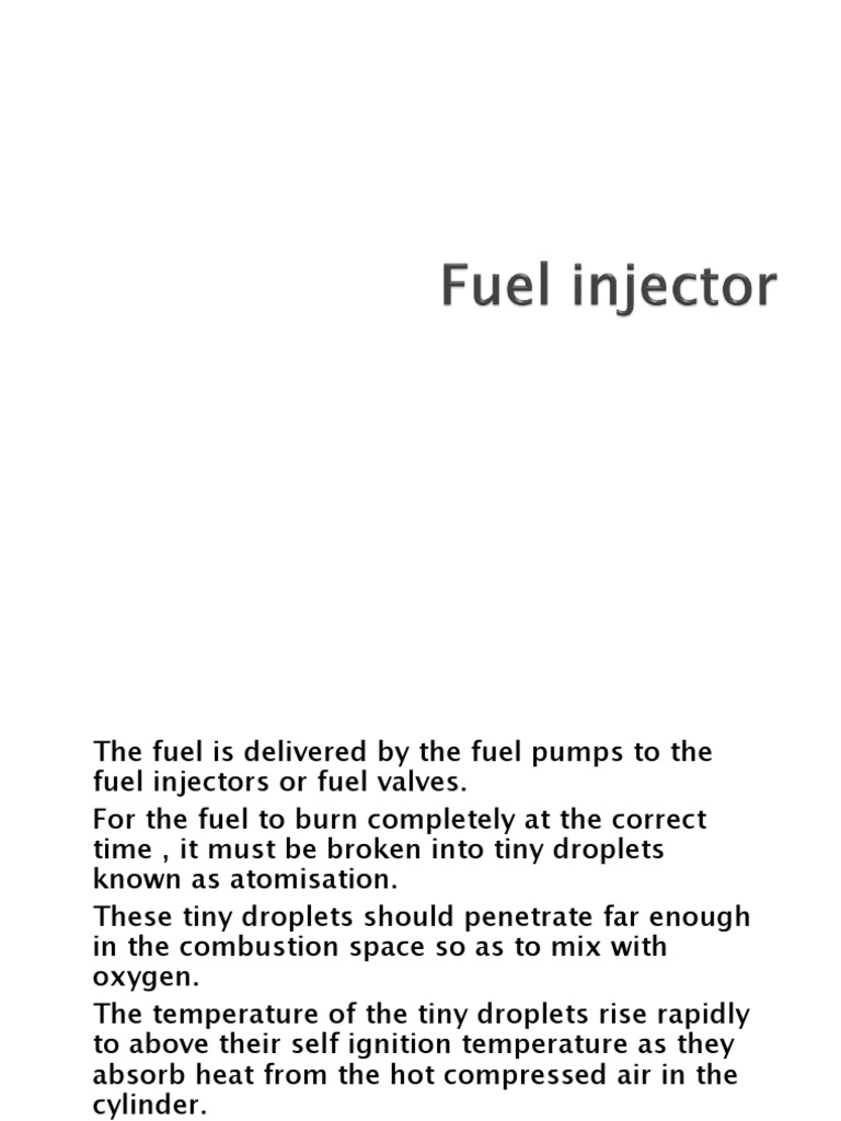 Fuel Injector | PDF | Fuel Injection | Diesel Engine
