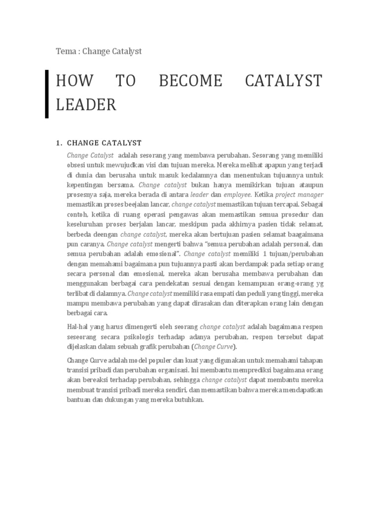 Change Catalyst | PDF