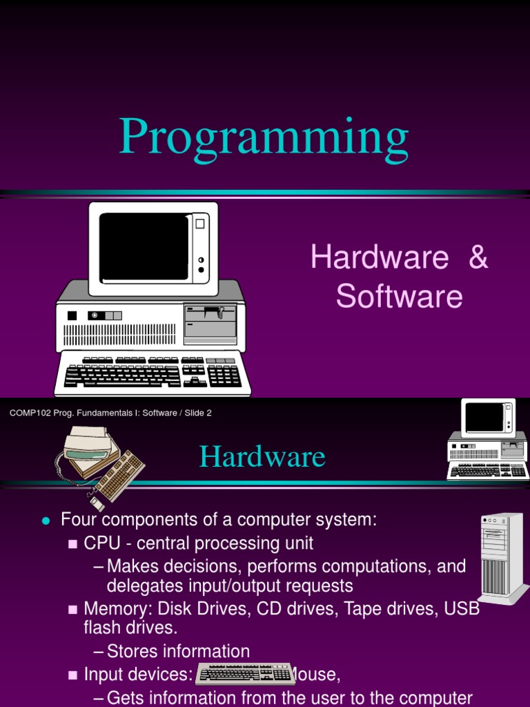Programming: Hardware & Software | PDF | Programming Language | Software