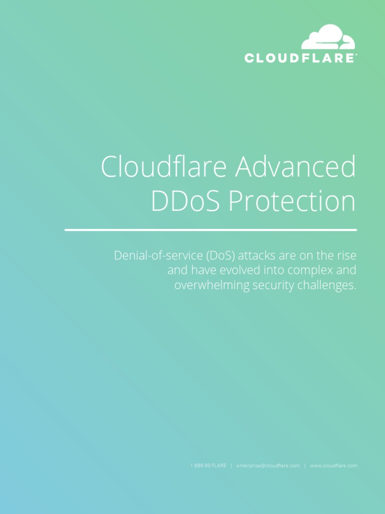 Cloudflare Whitepaper Ddos PDF | PDF | Denial Of Service Attack | Transmission Control Protocol