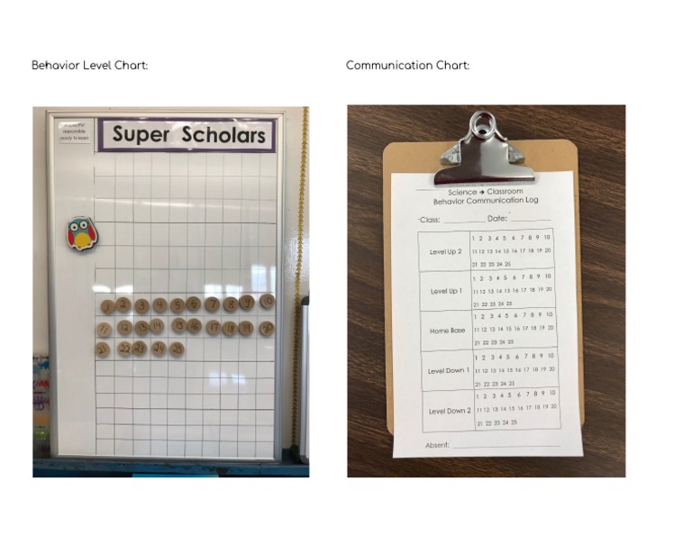 Behavior Level Chart: Communication Chart | PDF