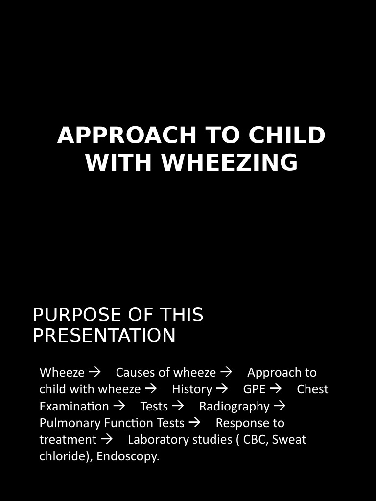 Pediatric Wheezing Management Guide | PDF | Otorhinolaryngology ...