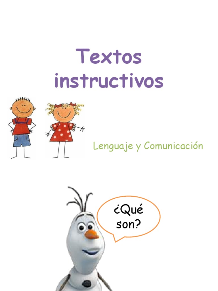 Textos Instructivos | PDF