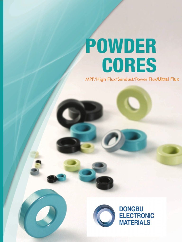 MPP and Sendust Powder Cores Overview | PDF | Inductor | Manufactured Goods