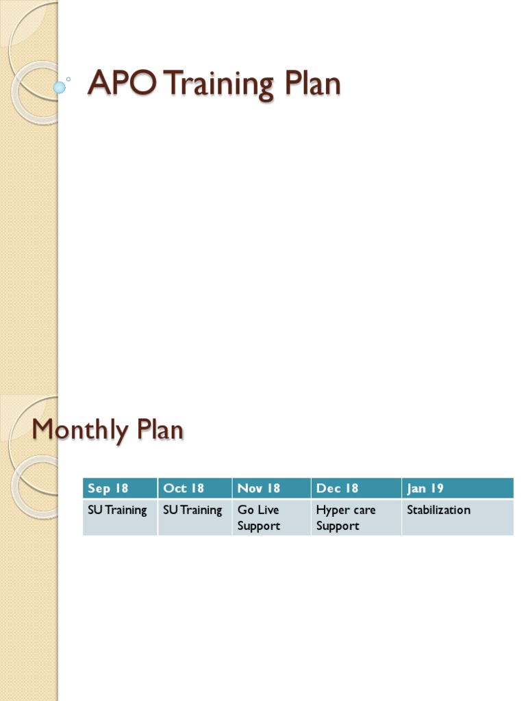 APO Trainning Plan | PDF | Information Retrieval | Computer Data