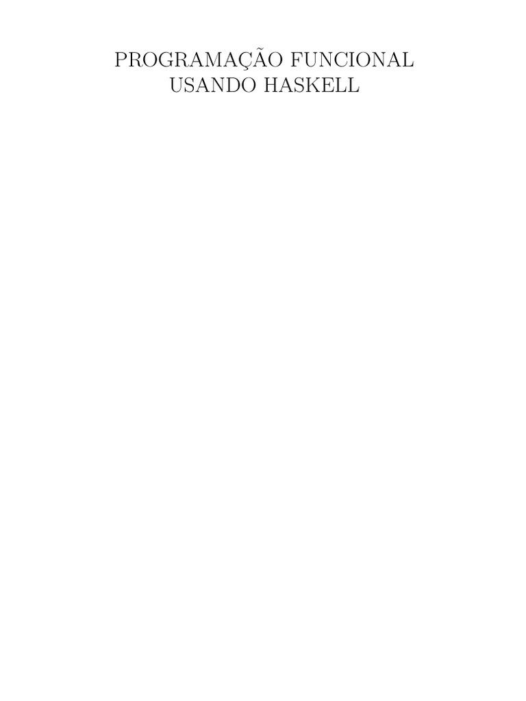 Livro - Programação Funcional | PDF | Linguagem de programação ...