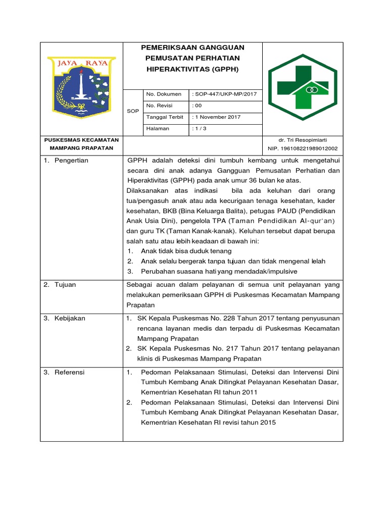 Sop MP Ukp 06 Ka Pemeriksaan GPPH | PDF Sop MP Ukp 06 Ka Pemeriksaan GPPH | PDF