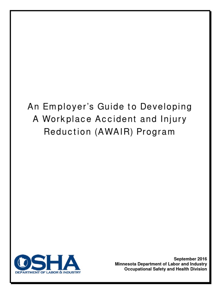 An Employer's Guide To Developing A Workplace Accident and Injury ...