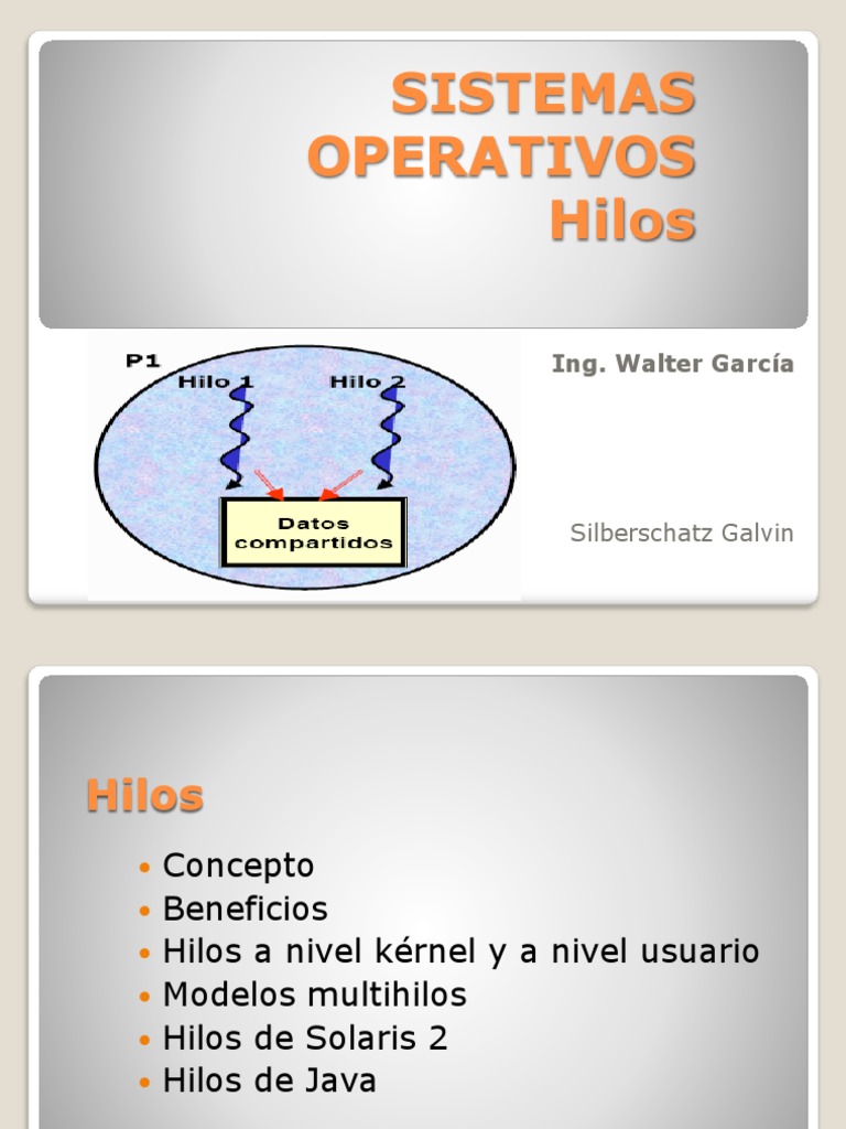 Hilos | PDF | Hilo (Computación) | Proceso (Computación)