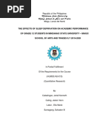 Theoretical Framework | PDF | Sleep Deprivation | Sleep