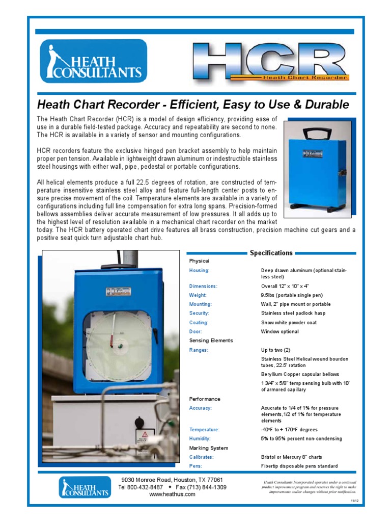The Heath Chart Recorder: An Efficient, Durable, and Easy-to-Use Device ...