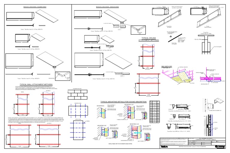 Tectum Direct Attach Master Sheet | PDF | Drywall | Ceiling
