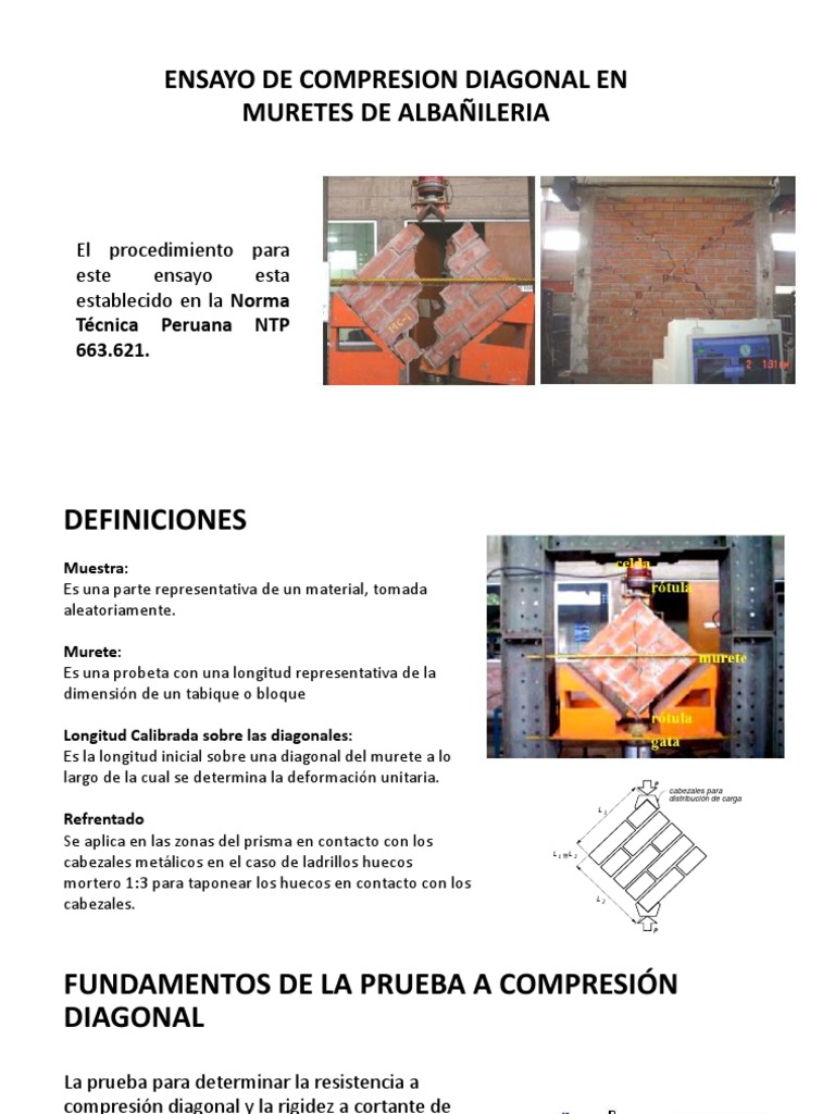 Compresion Diagonal | PDF | Métodos y materiales de enseñanza