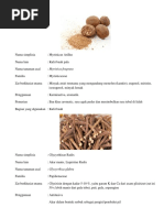 Daftar Nama Nama Simplisia 40 | PDF