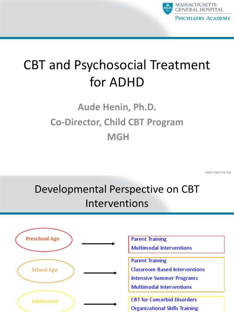 Child Adhd Treatment | PDF | Cognitive Behavioral Therapy | Attention ...