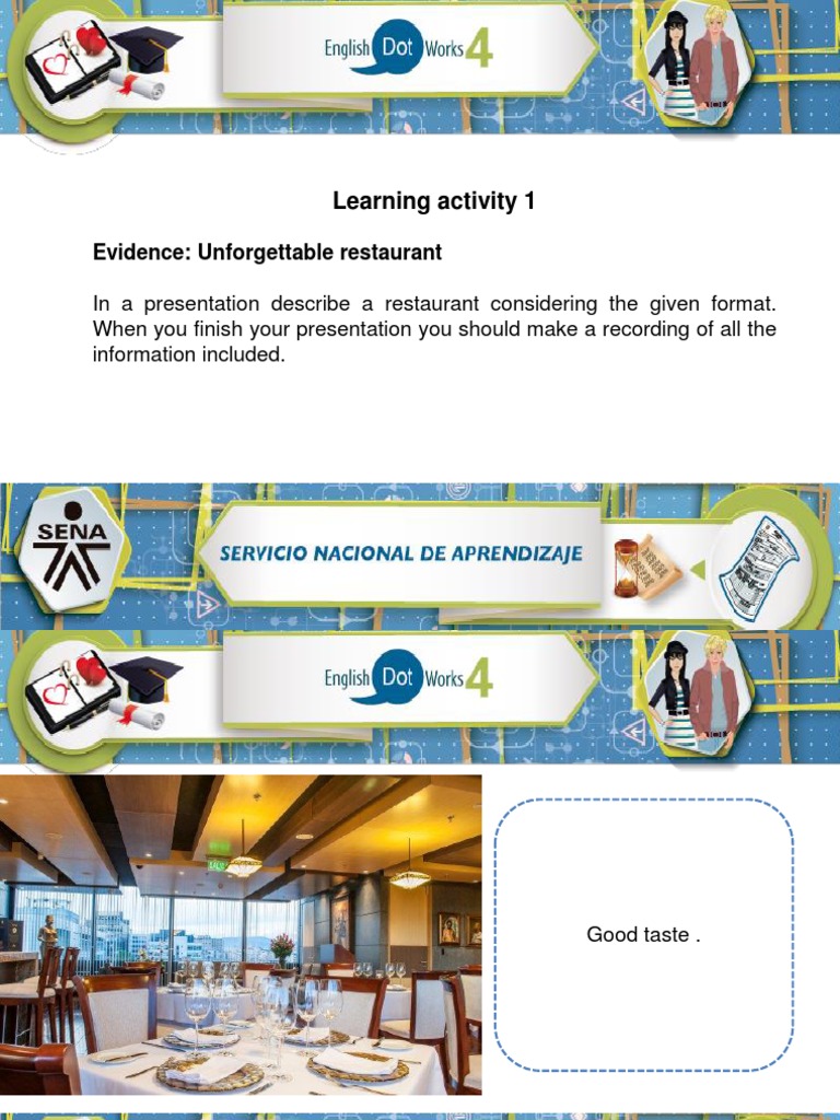 Evidence Unforgettable Restaurant | PDF