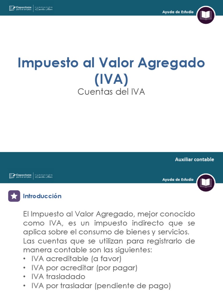 Cuentas del IVA en Contabilidad | PDF | Impuesto al valor agregado ...