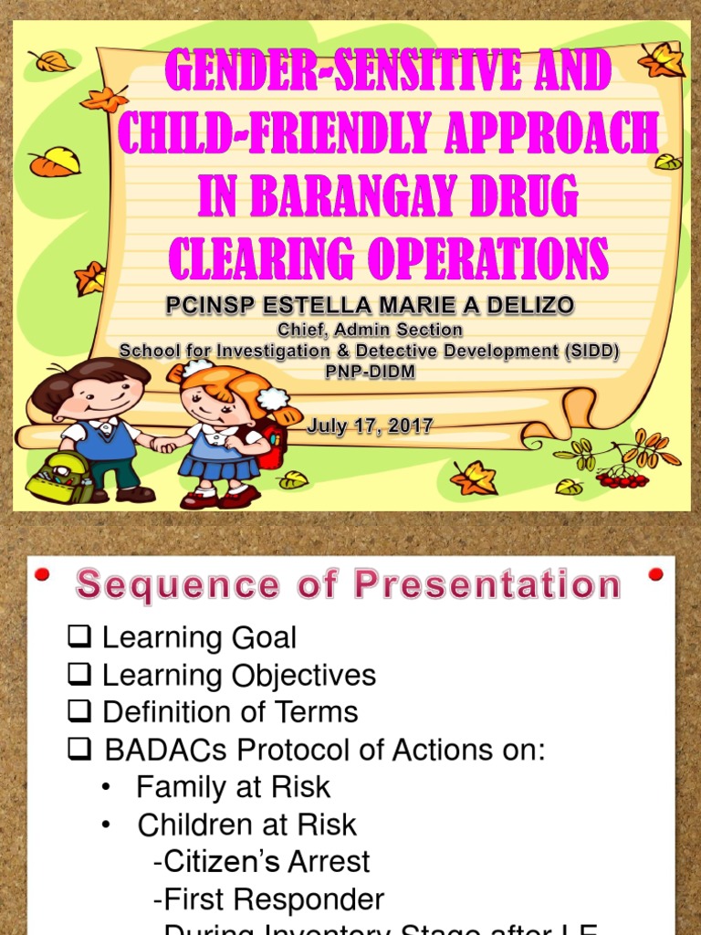 MODULE 4 - Session 4. Gender-Sensitive and Child-Friendly Approach ...