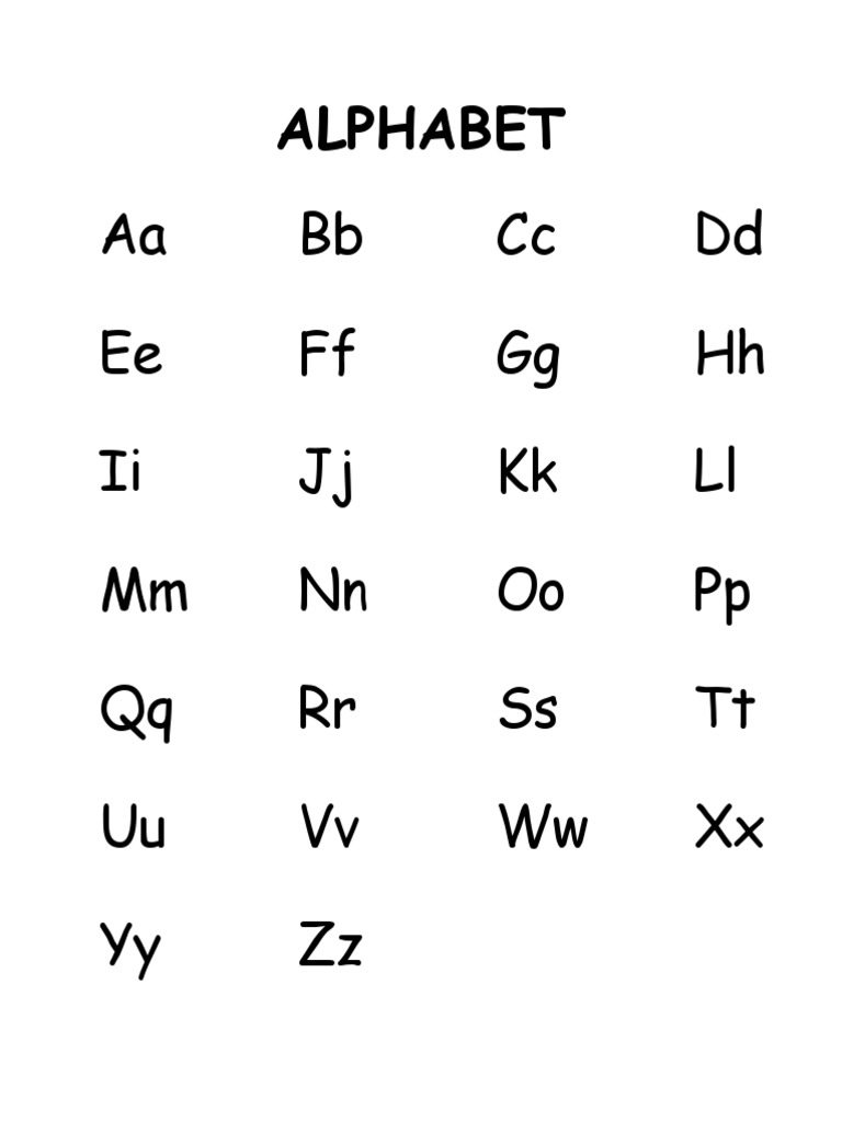 Aa BB CC DD Ee FF GG HH Ii JJ KK LL MM NN Oo PP QQ RR Ss TT Uu VV WW XX ...