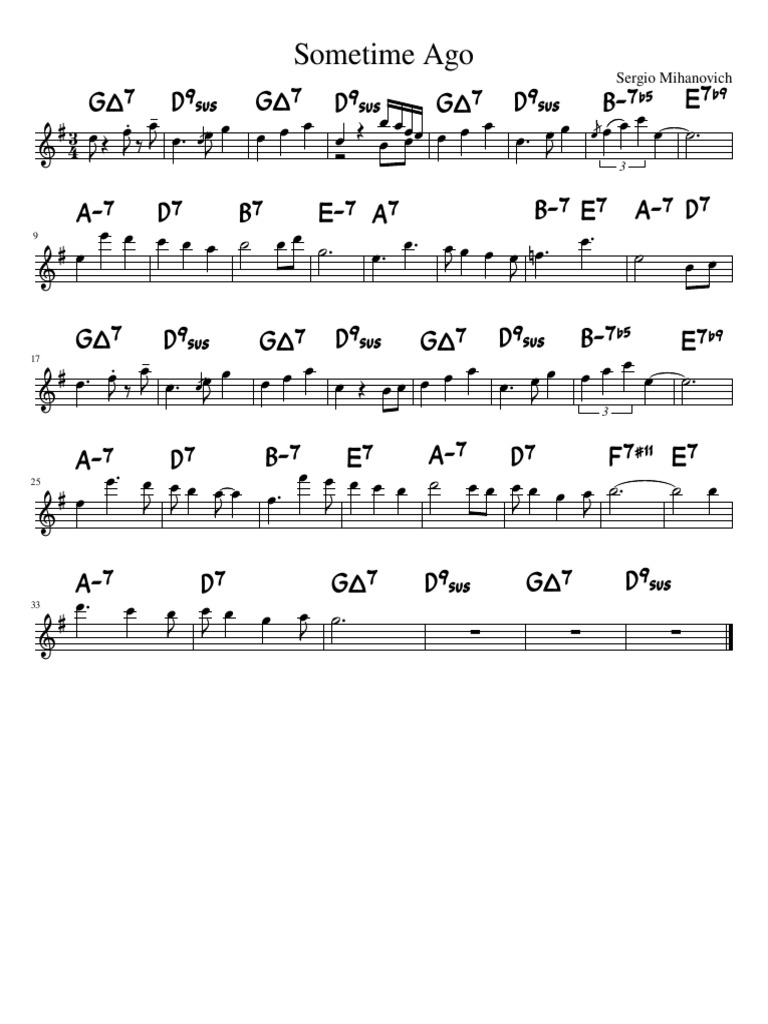 Sometime Ago G | PDF