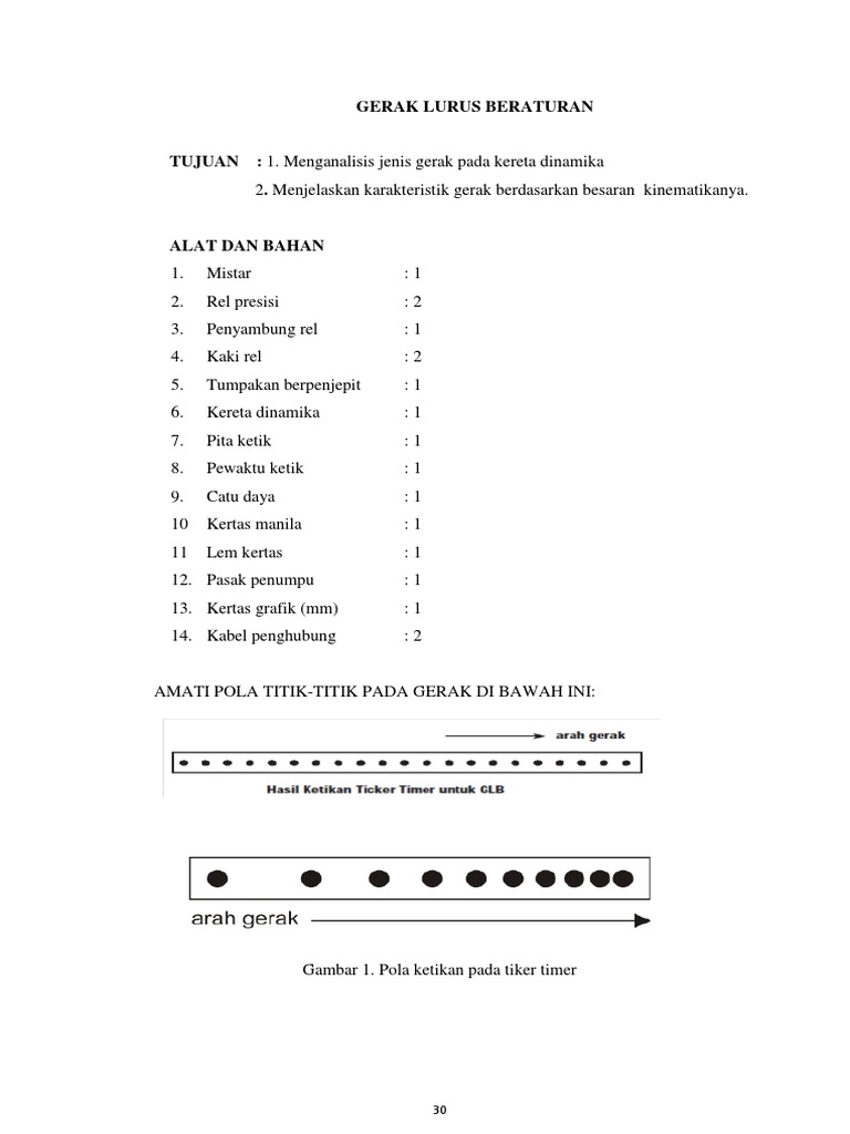Analisis Gerak Lurus Beraturan dan Berubah Beraturan | PDF