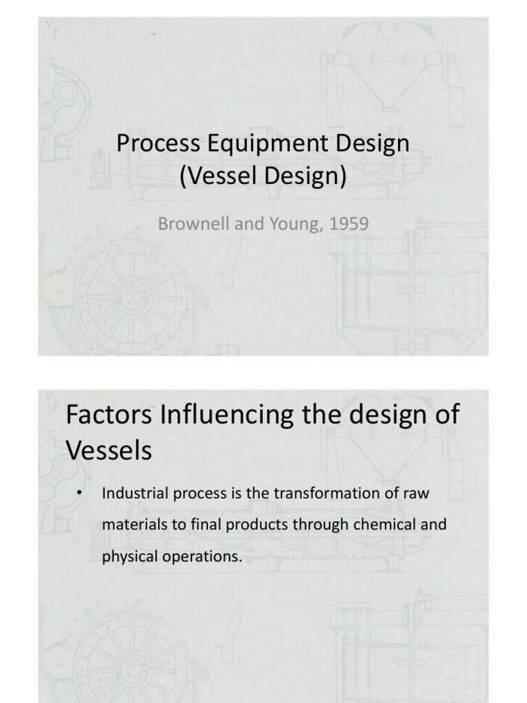 Process Equipment Design (Vessel Design) : Brownell and Young, 1959 ...