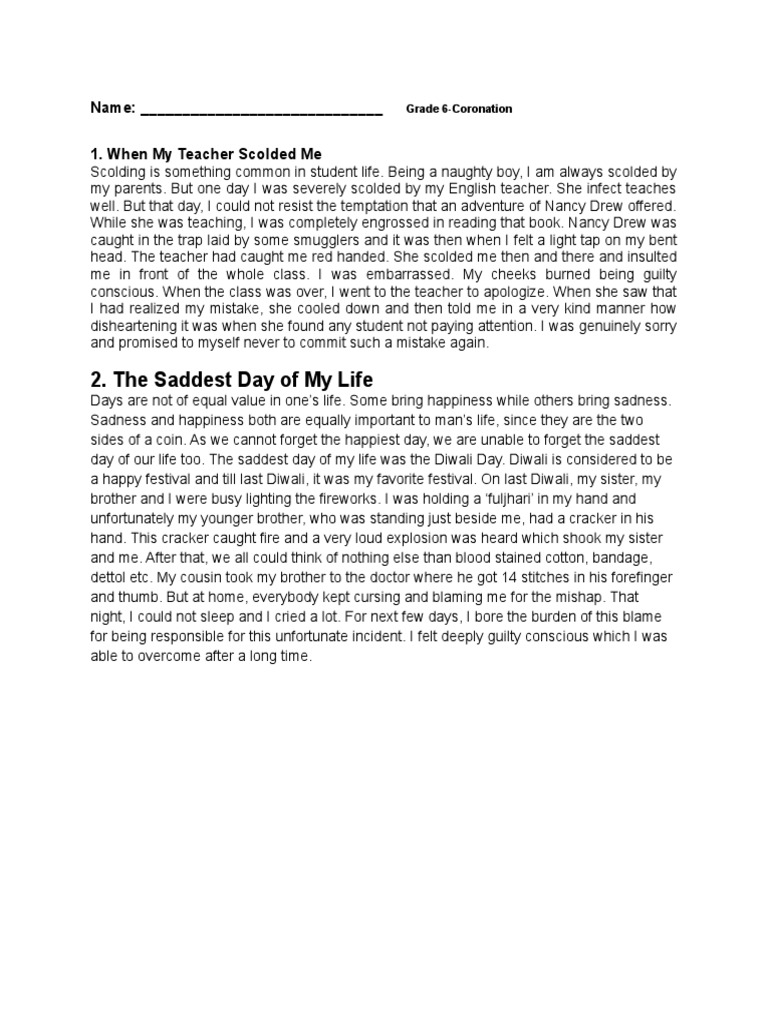 Formatted - Sample Text g6 | PDF