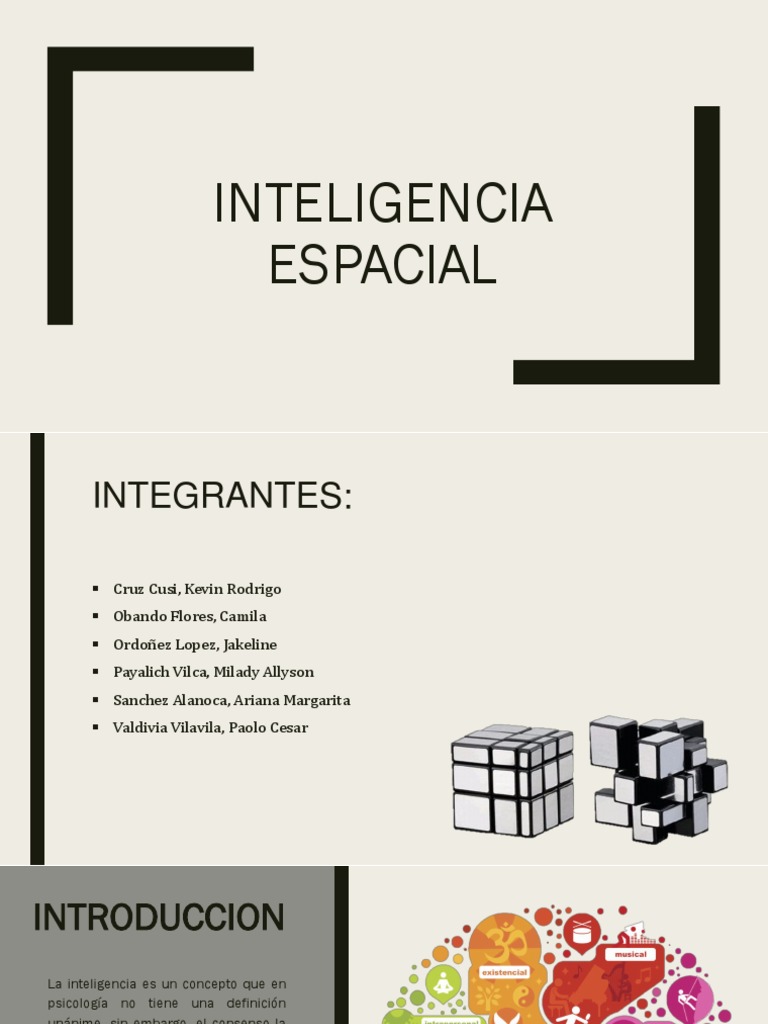Inteligencia Espacial | PDF | Inteligencia | Evaluación neuropsicológica