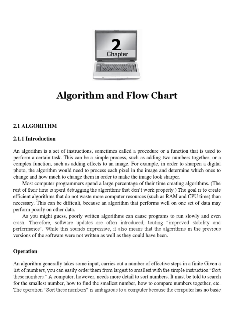 Algorithm and Flow Chart | PDF | Algorithms | Computer Program