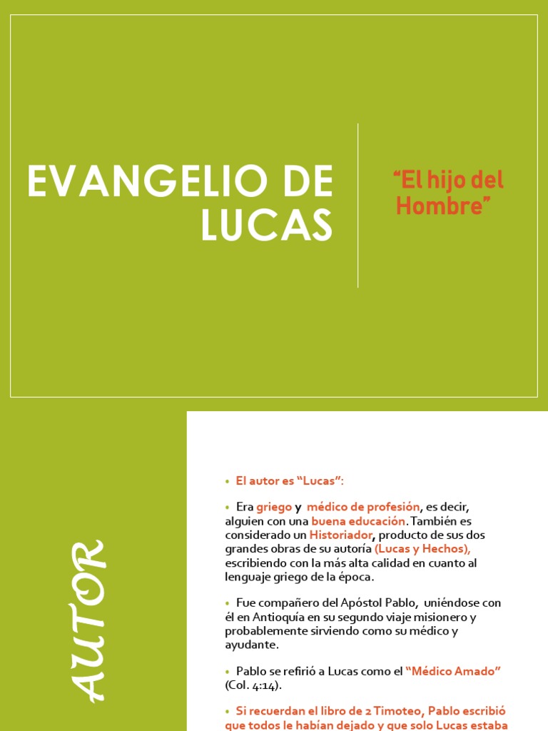 Evangelio de Lucas | PDF | Evangelio De Lucas | Cristo (título)