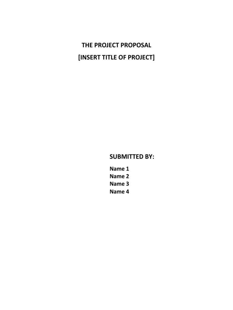 Project Proposal Guide Template | PDF | Cognition | Business