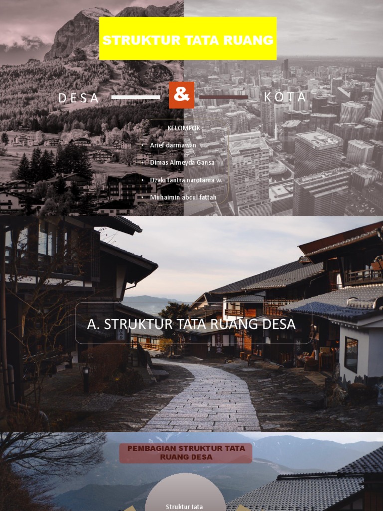 Geografi-Struktur Tata Ruang Desa & Kota | PDF