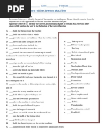 Parts of A Sewing Machine Answer Key | PDF | Travel | Home & Garden