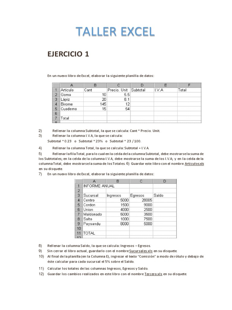 Excel | PDF | Microsoft Excel | Tabla (base de datos)