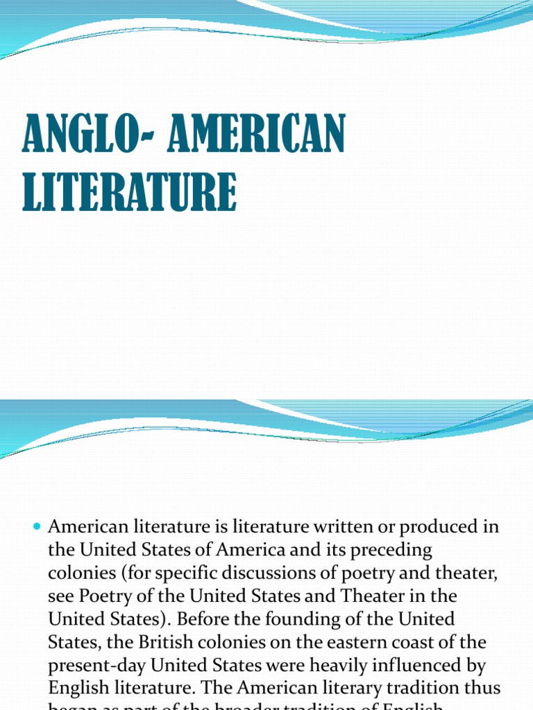 Anglo American | PDF | Poetry