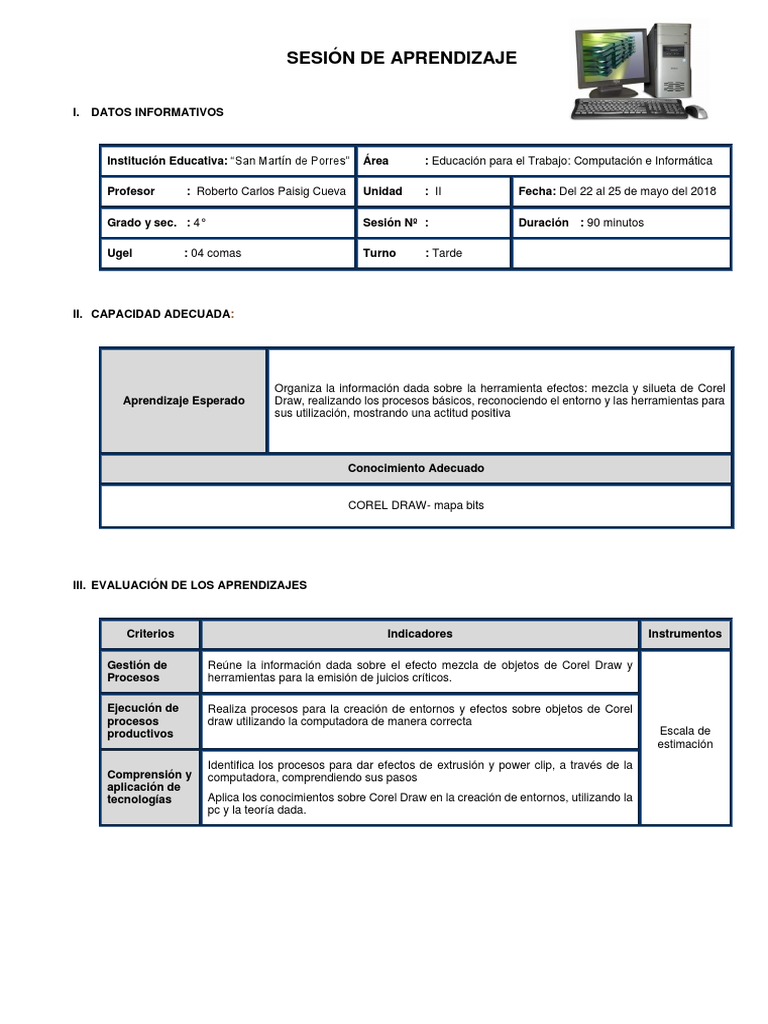 Sesion EPT | PDF | Aprendizaje | Maestros
