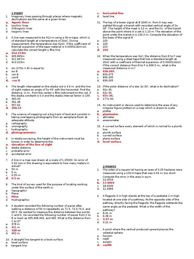 Docshare - Tips Surveying PDF | PDF | Angle | Tangent