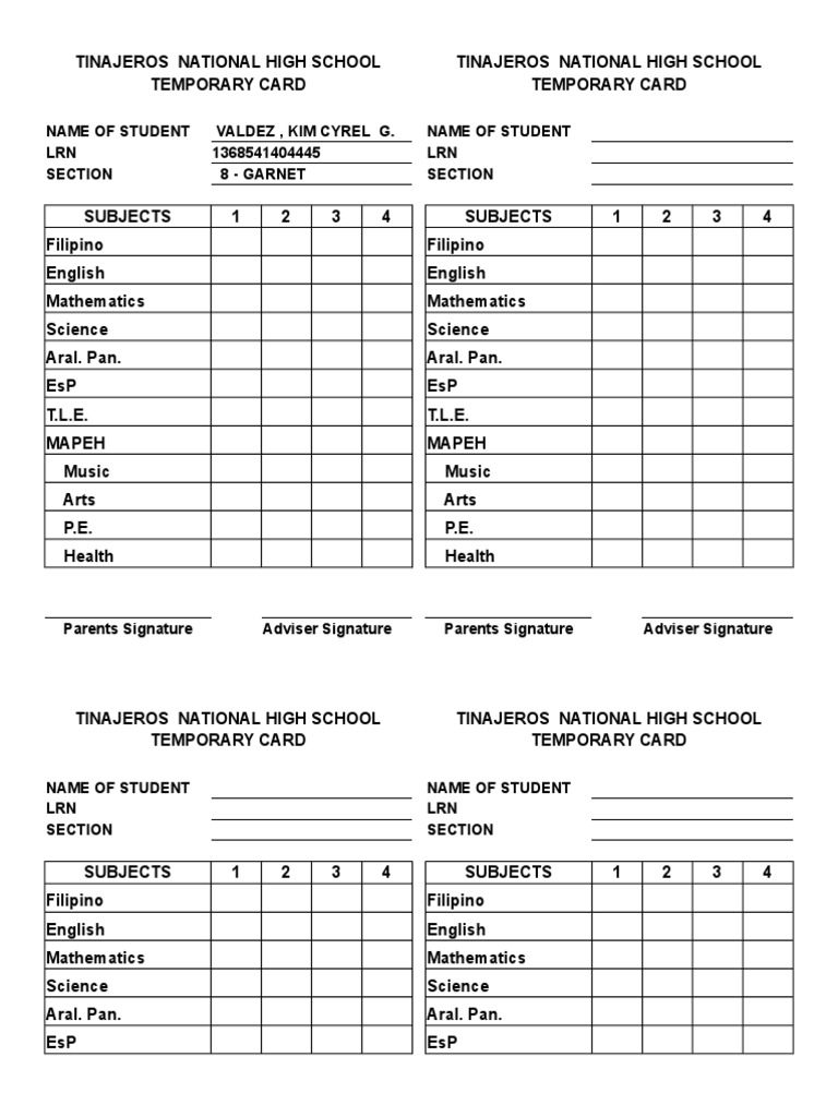 Temporary Card 8 - Garnet | PDF | Logic | Science